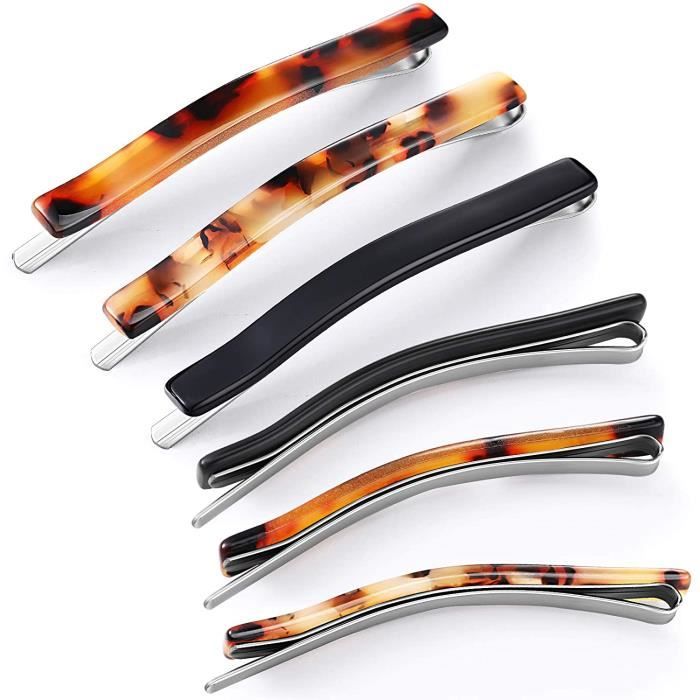 6 Pièces Barrette de Cheveux à Tenue Serré Barrettes à Cheveux ...