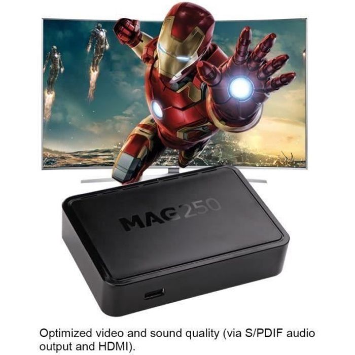 Décodeur numérique MAG 250 IPTV - Cdiscount TV Son Photo