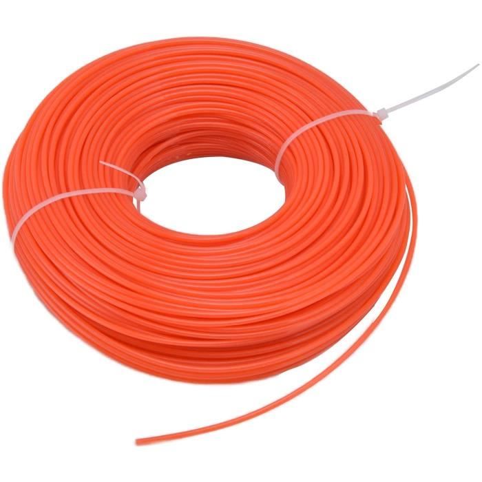 Fil de Cordon en Nylon, Ligne de Coupe-Bordure Flexible de Haute qualité Tondeuse à Gazon pour ...