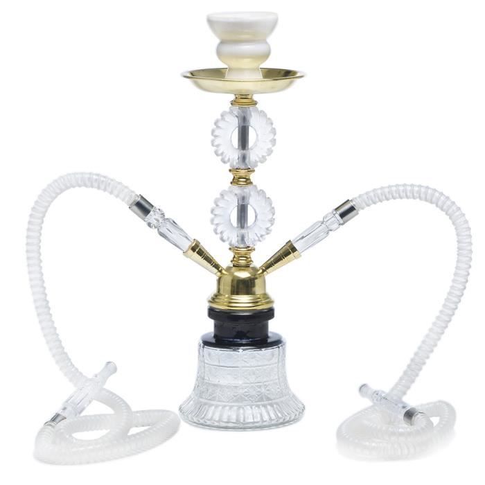 Chicha,Shisha Hookah Pipe en verre, Chicha Pipa, Double tuyau, pince à ...