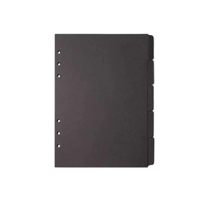 A5 - noir - Intercalaire De Couleurs Pour Journal Ou Agenda, Grandes ...