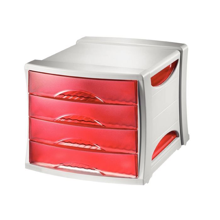 Module de rangement Intego rouge intense 28455 - Cdiscount Maison