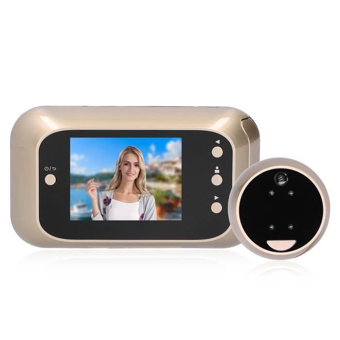 Garosa sonnette vidéo Visionneuse de porte numérique USB vidéo ...