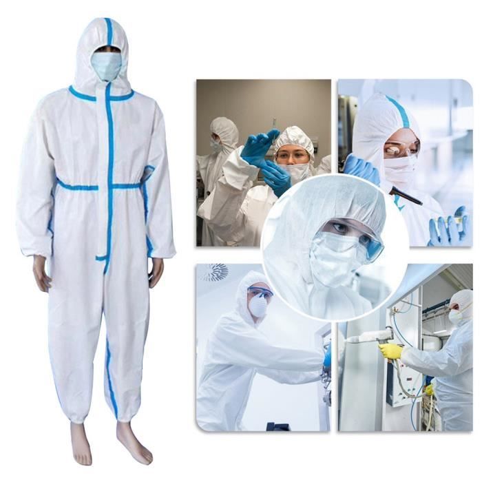 Combinaison d'isolation non poreuse imperméable jetable bloquant la ...