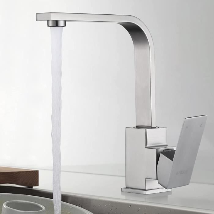 IVIGA Robinet Evier de Cuisine Pivotant à 360 °, Mitigeur Monocommande ...