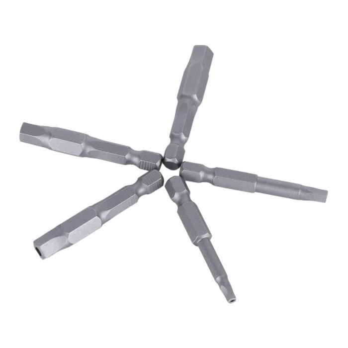 Tbest Head Screwdriver Bit Set, Easy To Take Magnetic Pentagonal Bits ...