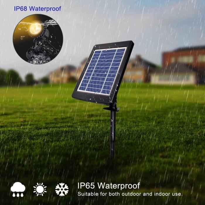Bassin solaire allume les projecteurs sous-marins de projecteurs extérieurs de lampe submersible ...