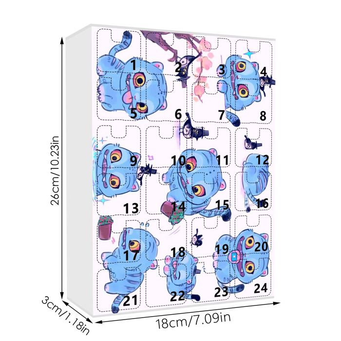 24pc Kpop Demon Hunters Calendrier de l'avent Porte-clés Huntrix Rumi ...