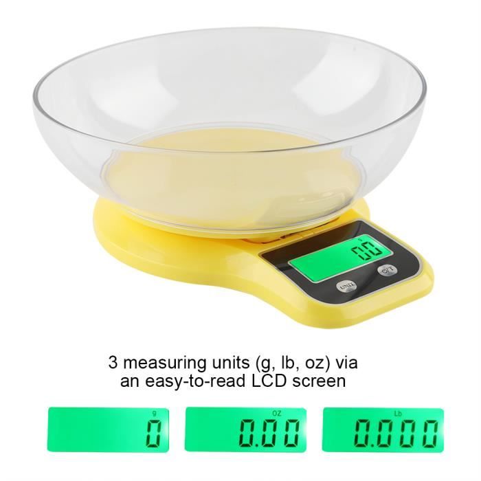RAI Balance de Cuisine Electronique Balance Numérique 1g - 5kg ...