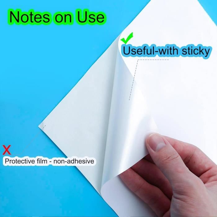 25 Feuilles de Papier Autocollant en Vinyle Imprimable Papier ...