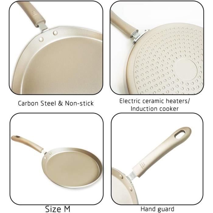 Poêle À Crêpes Et Blinis Induction Poêle À Frire Poêleà À Crêpière Casserole Poele A Pancakes ...