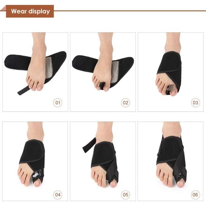 Attelle Hallux Valgus, Avec Tomaline Auto-Chauffante Correcteur De ...