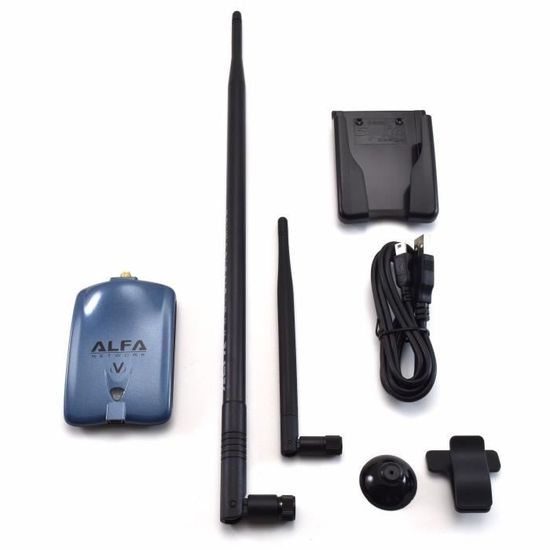 Alfa AWUS036NHV Wireless N USB Adapter + 9dBi Antenna + U-Mount ...
