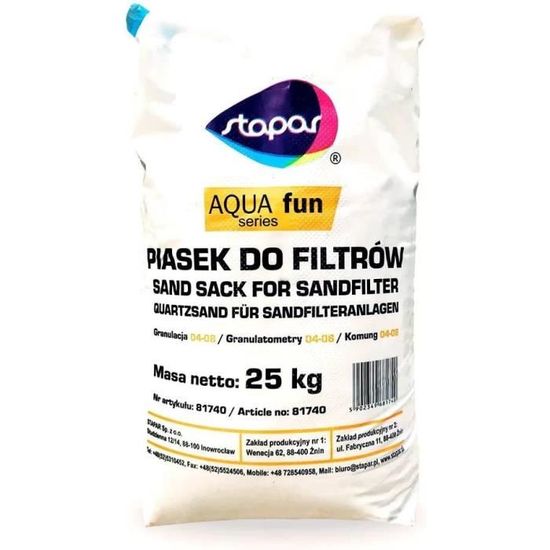 Sable De Quartz Pour Filtres Et Pompes De Piscine 25 Kg - Sable De ...