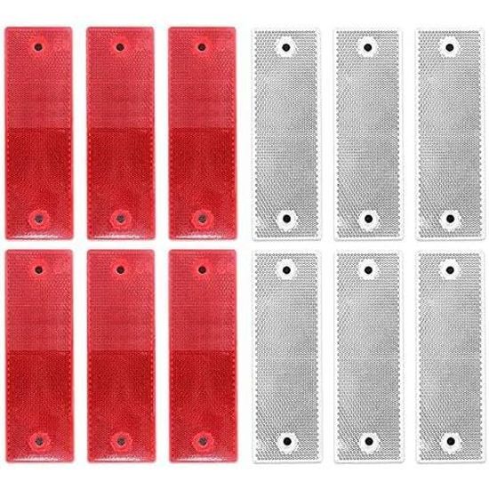 12 Pièces Réflecteurs Camion, Avertissement Réfléchissant Plaque ...