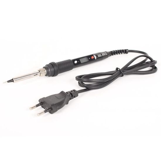 Fer à souder électrique à température réglable et affichage digital LCD - 80W Iron -220V EU Plug ...