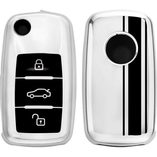 Accessoire Clef De Voiture Compatible Avec Vw Skoda Seat 3-Bouton ...
