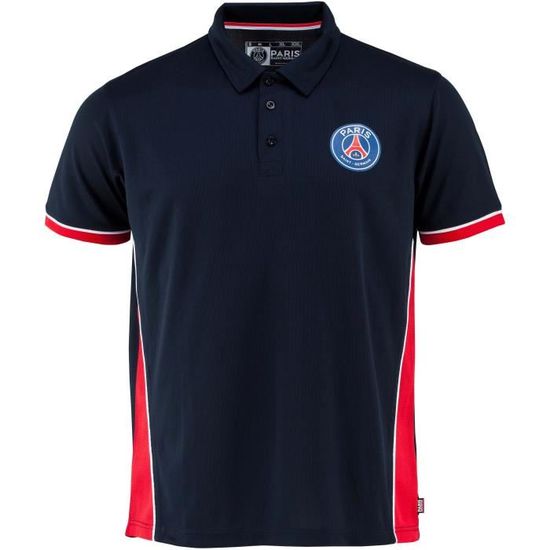 Polo - PARIS SAINT GERMAIN - PSG - Bleu - Manches courtes - Adulte ...