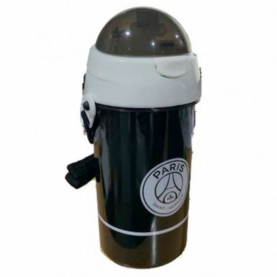 Gourde - PARIS SAINT GERMAIN - Noir - 500 ml - Paille rétractable ...