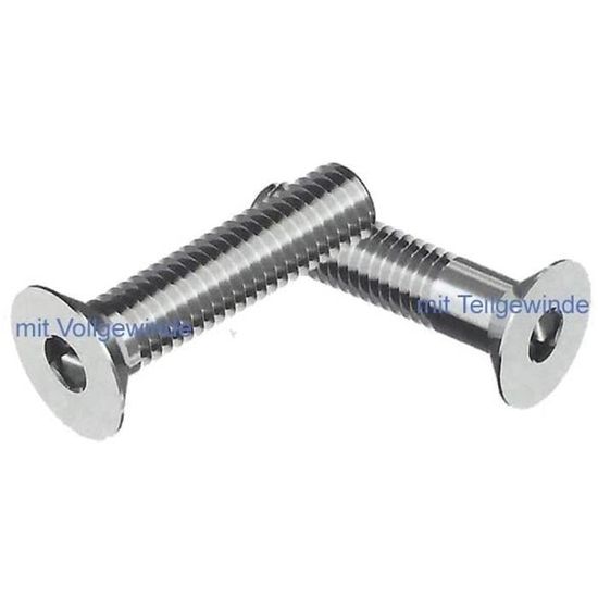 10 Pièces Vis à Tête Fraisée Avec Creux Hexagonal au Choix Iso 10642 ...