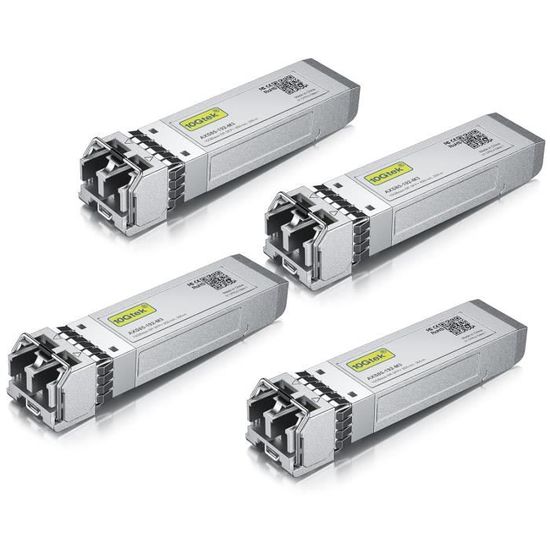 [4 Pack] 10Gb Sfp+ Multimode Module, 10Gbase-Sr Sfp+ Lc Transceiver ...