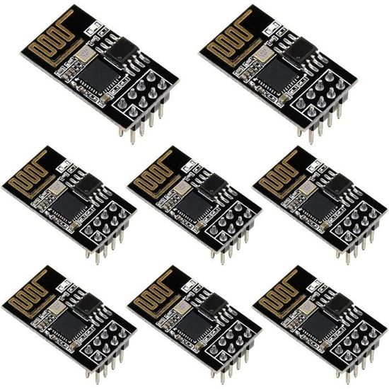 8 Pièces ESP8266 ESP-01S sans Fil WLAN WiFi Module Émetteur-Récepteur Série avec 1MB SPI Flash ...