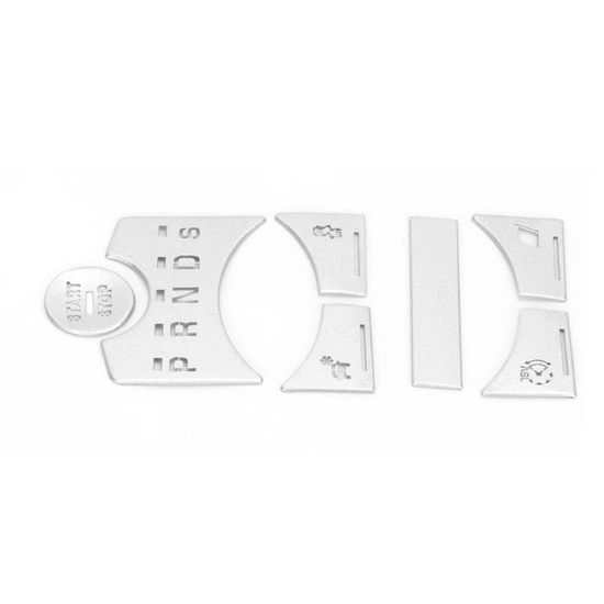 SURENHAP Gear Panel Button Trim 7pcs Central Control Gear Panel Button ...