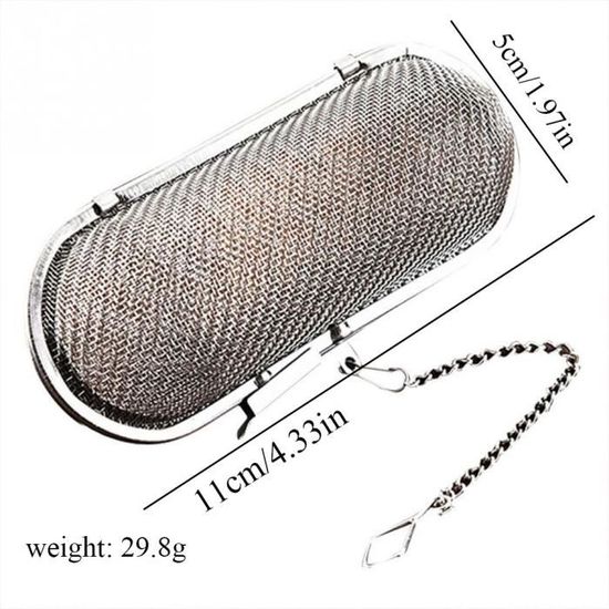 PASSOIRE A THE,Rectangle--Infuseur à épices en acier inoxydable, maille ...