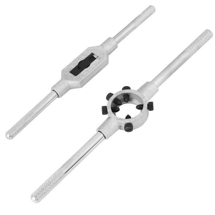 Ensemble de tarauds et de filières 32 pièces M3-M12 ensemble de tarauds et de matrices en acier ...