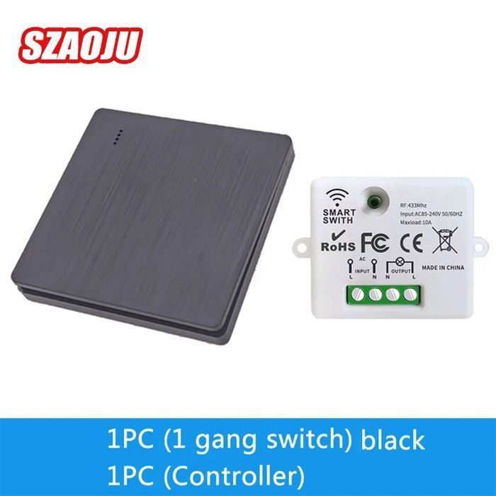 Joli d'éclairage mural intelligent sans fil pour lampe LED,interrupteur ...