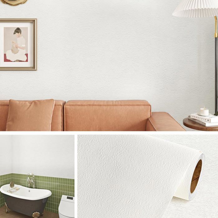 Papier Adhesif Effet Béton Clair 40CMx10M Papier Peint Adhesif Mural ...