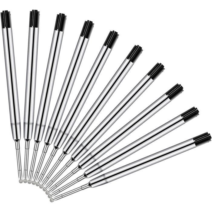10 × Recharge Stylo Bille, Trait Moyenne Recharges Universelles ...