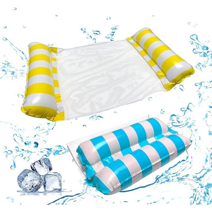 KeWin-Hamac Gonflable, Flottant Gonflable Hamac, hamac de Piscine 4-en ...