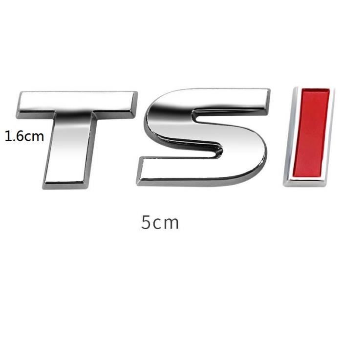 Logo lettre TSI emblème badge sticker 3D insigne métal autocollant ...