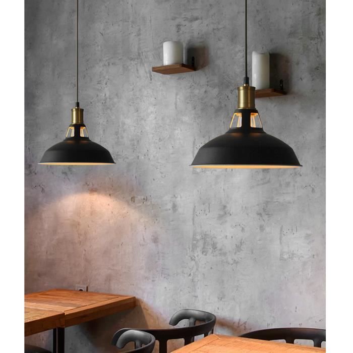 Tempas 2 Pack Lustre Suspension éclairage Industrielle Lampe en Métal ...