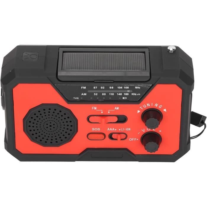 Radio D'Urgence,4 Perles Led Fonction Am Fm,Antenne Rotative À 360 ...