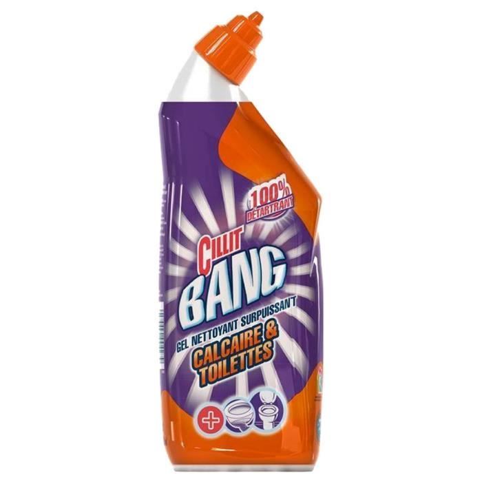 Cillit Bang Gel Nettoyant Calcaire et Toilettes 750ml (lot de 3 ...