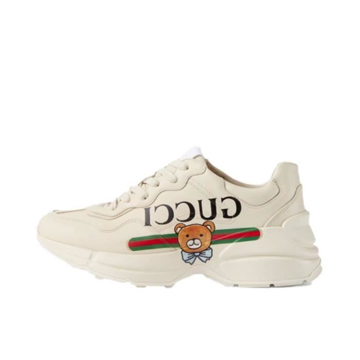 Chaussure Gucci Basket 2021 Sneakers Pas Cher Femme Homme Blanc ...