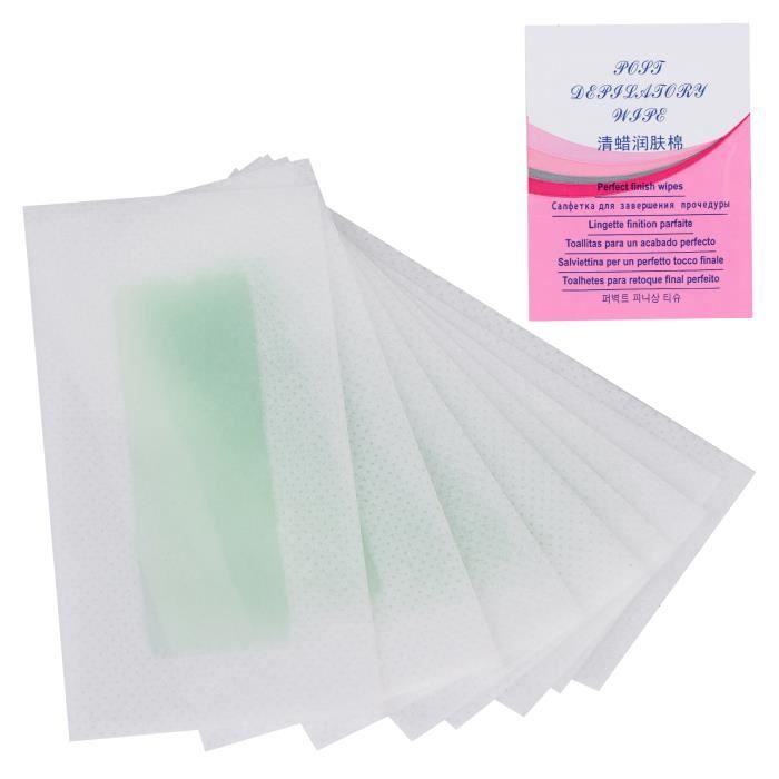 ZJCHAO Bande de cire pour le visage 8 Paires Bande de Cire d'Épilation ...