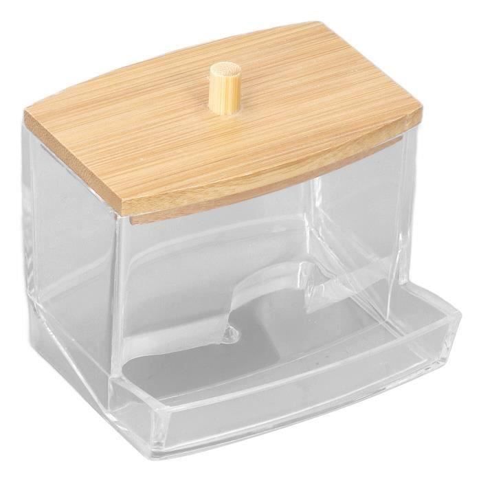 Fdit étui de rangement de coton-tige Boîte de coton-tige Robuste ...
