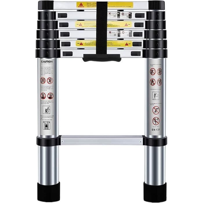 Nestling échelle Télescopique 2M, Extensible Ladder Alm, Multi-Fonction ...