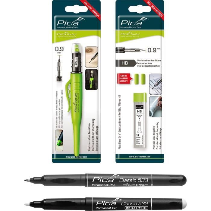 Vasalat Pica Fine y Lot de 4 marqueurs à trous profonds + recharges de ...