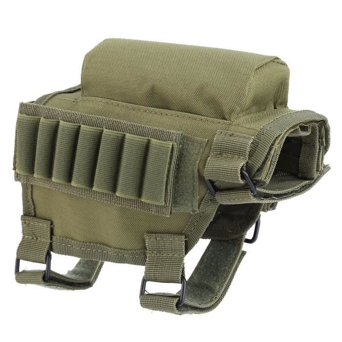 TMISHION Buttstock Cheek Nylon Butt Stock Rifle Munitions Pouch Shotgun ...