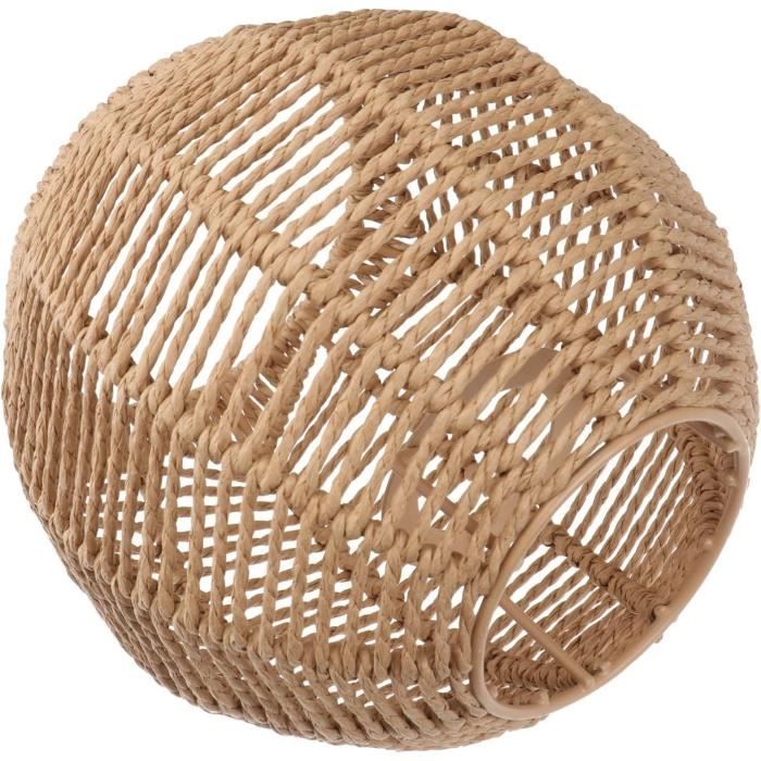 Rustique Abat- Jour Rattan Abat- Jour Pendentif Light Shade Wicker ...