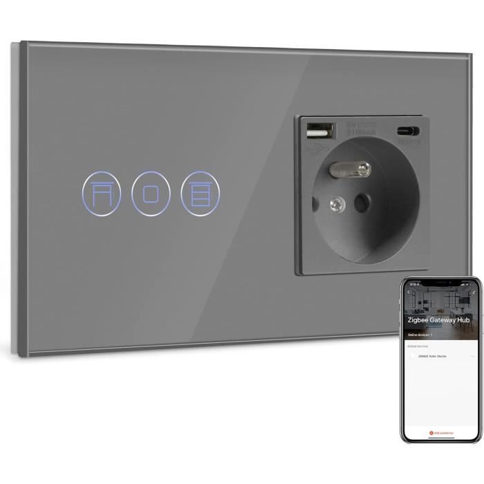 Normale Prise Murale Usb Et 1 Type C Avec Zigbee Interrupteur Volet ...