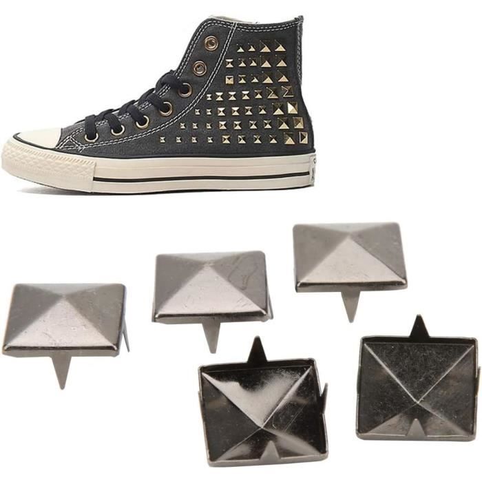100 Pièces Rivet Pyramidal, Décoration Rivet Punk Rivet 4 Clous En ...