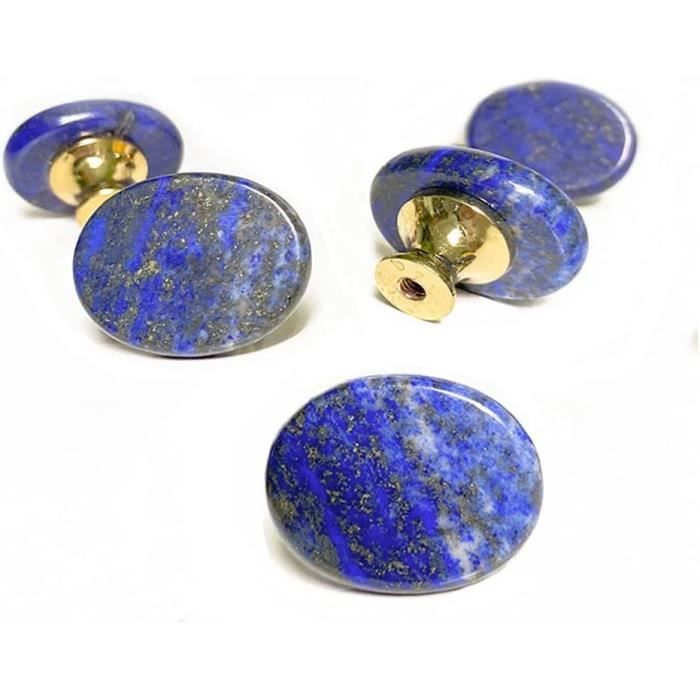 Lot De 4 Boutons En Pierre Naturelle Art Deco - Boutons De Meubles En ...