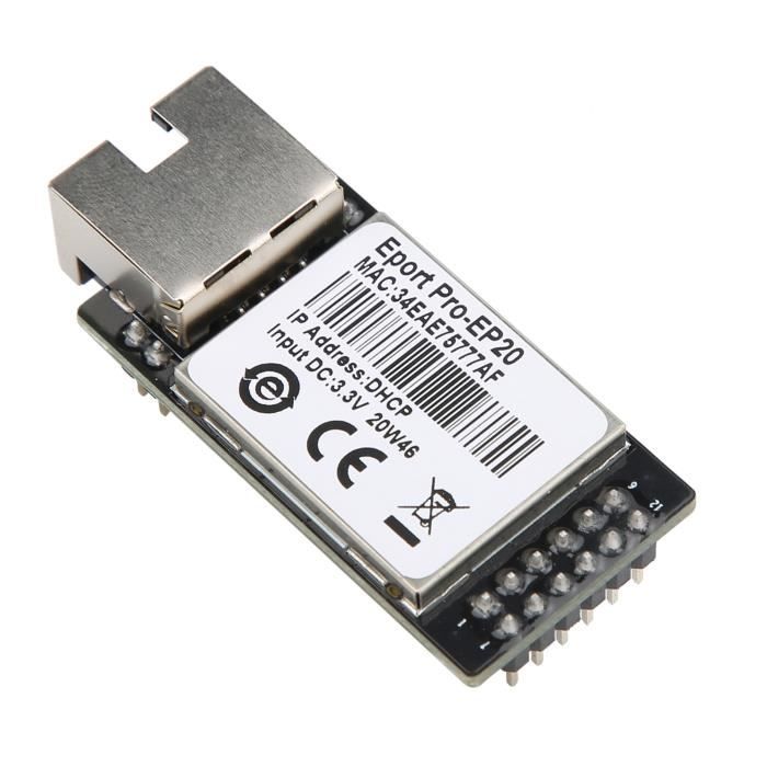 YOSOO Port réseau TTL Module Série vers Ethernet Serveur Réseau TTL ...