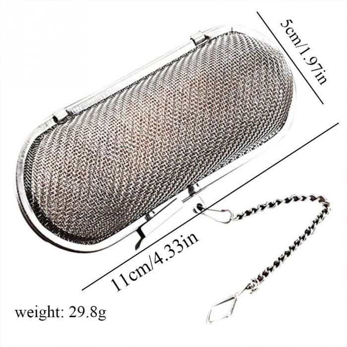 PASSOIRE A THE,Rectangle--Infuseur à épices en acier inoxydable, maille ...