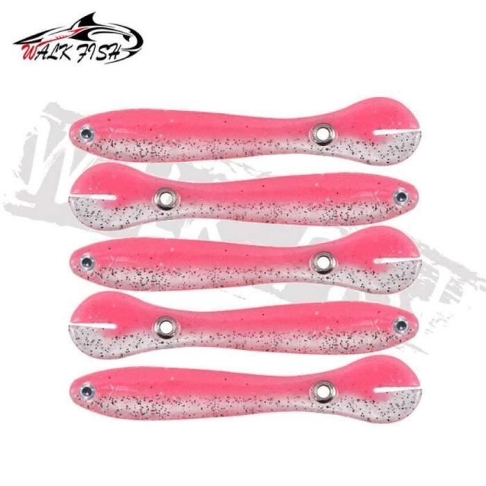 CO04182-LEURRE DE PECHE. lot d'appâts artificiels souples en Silicone ...